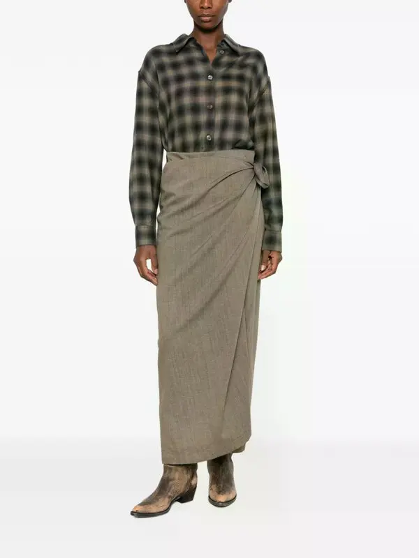 Our Legacy Twisted Maxi Dress - Neutrals