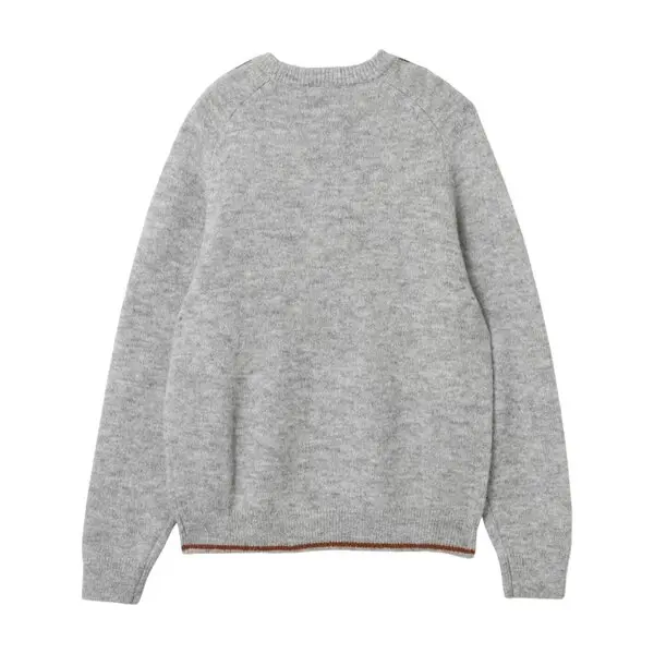 Adidas Three Stripes Fluffy Knit Sweatshirt Asia Sizing