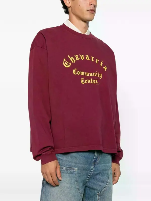 WILLY CHAVARRIA Community Center Long-sleeve Buffalo T-shirt