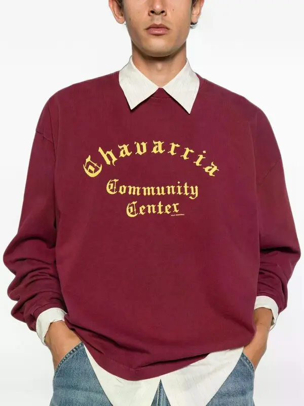 WILLY CHAVARRIA Community Center Long-sleeve Buffalo T-shirt