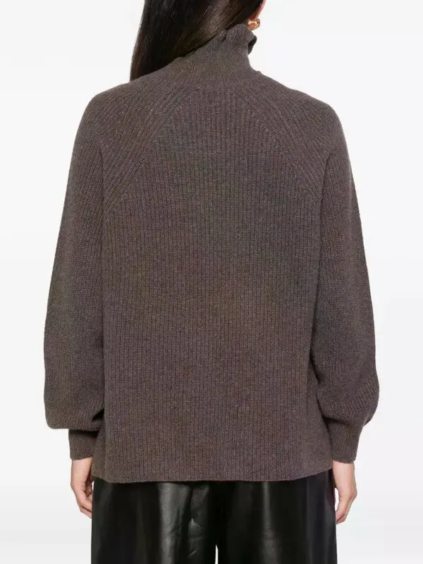 Liviana Conti Ribbed Knit Turtleneck Sweater