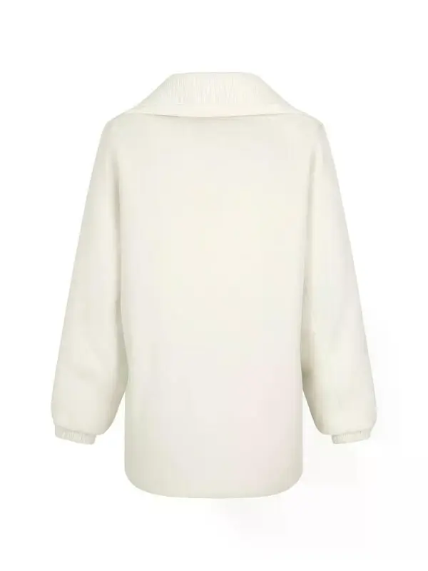 P.a.r.o.s.h Zip-up Ribbed-collar Jacket - Neutrals