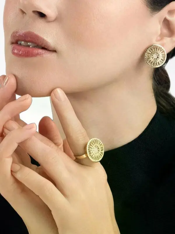 CAROL KAUFFMANN 18k Yellow Diamond Stud Earrings