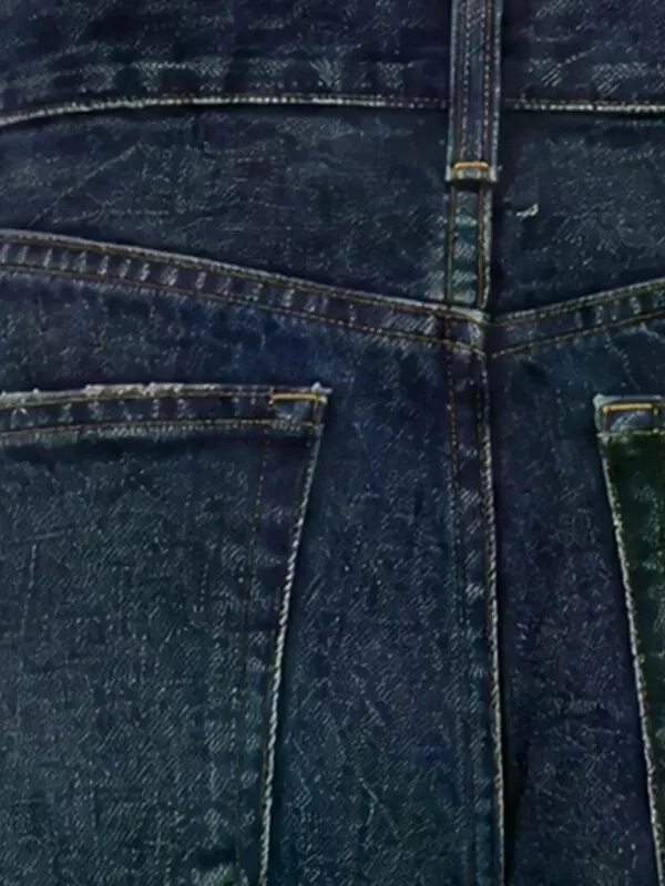 HAIKURE Faded Straight-leg Jeans