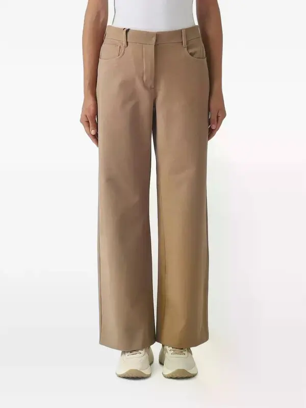 Max Mara Wide-leg Tailored Trousers - Brown