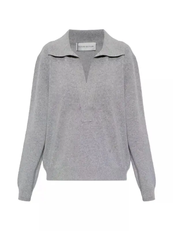 Victoria Beckham Marl Effect Spread Collar Sweater