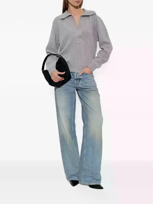 Victoria Beckham Marl Effect Spread Collar Sweater