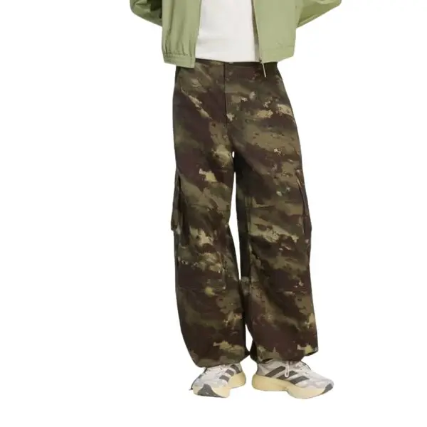 Adidas Camouflage Print Cargo Pants - Olive Strata