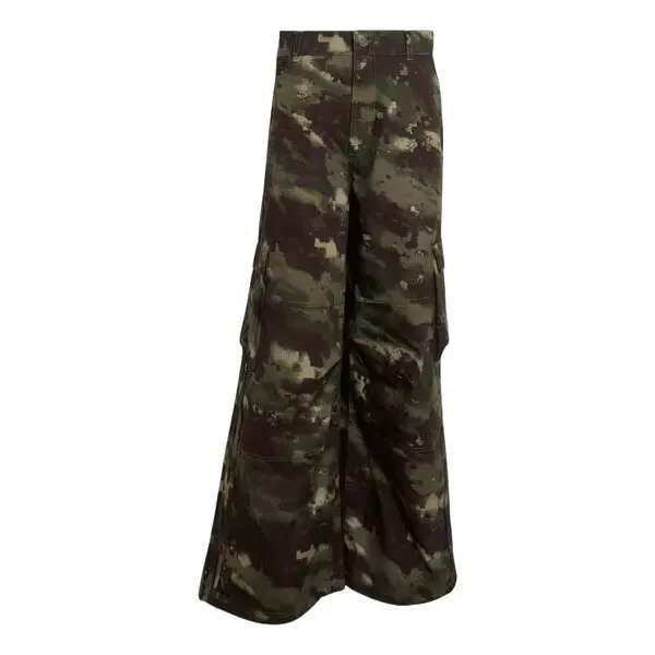 Adidas Camouflage Print Cargo Pants - Olive Strata