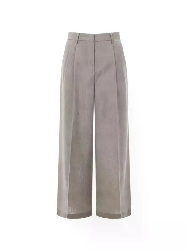 Max Mara Pleated Virgin Wool Trousers