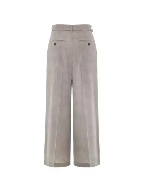 Max Mara Pleated Virgin Wool Trousers