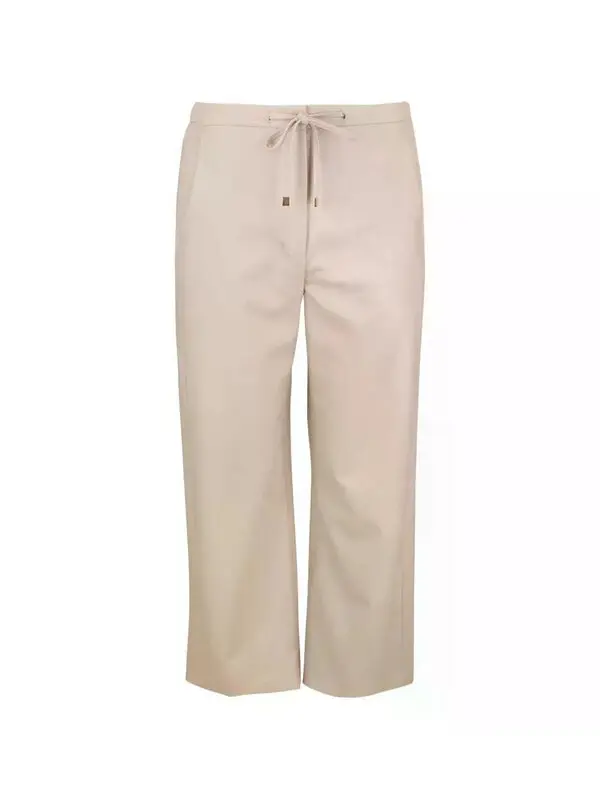 Max Mara Drawstring Cropped Trousers - Neutrals