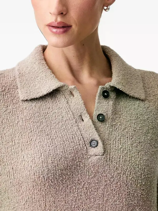 Marc O'polo Bouclé-knit Polo Top