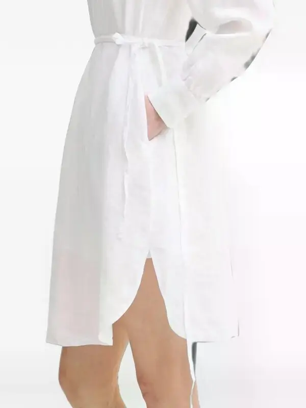 Marc O'polo Belted Long-sleeve Mini Dress