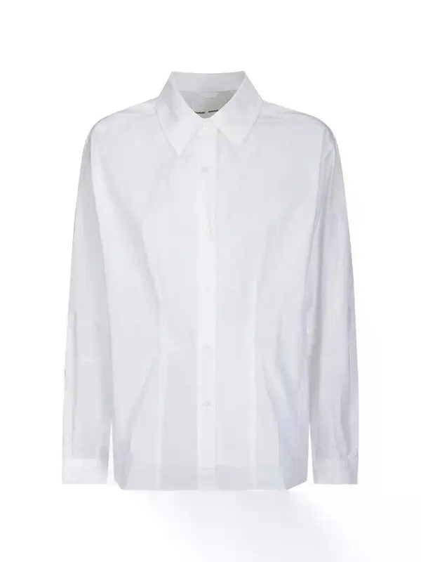 SAMSOE SAMSOE Belted Button-up Shirt - White
