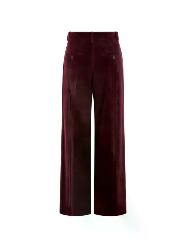 Max Mara Corduroy Wide-leg Trousers