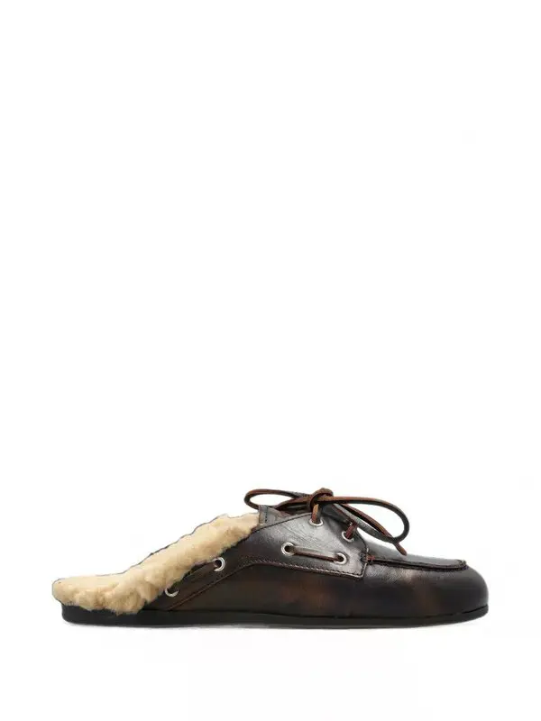 POSA Boat Leather Mules