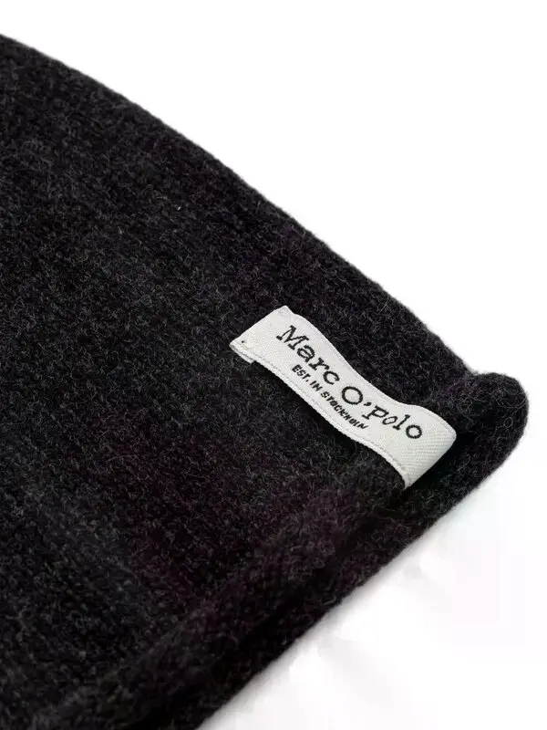 Marc O'polo Knitted Rolled-edge Beanie Hat