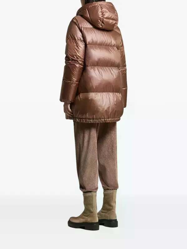 Peserico Hooded Quilted Jacket