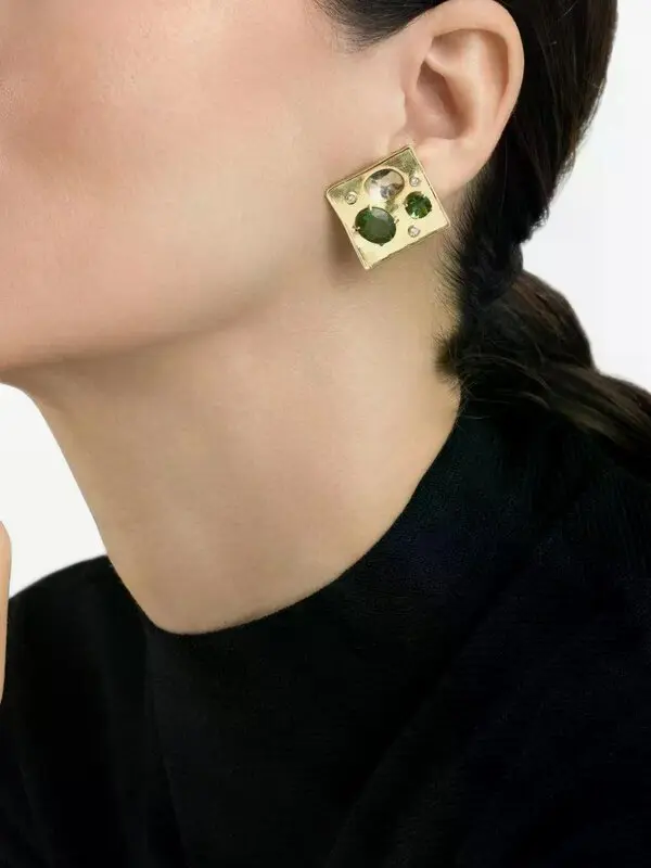 CAROL KAUFFMANN Rocks Pedrita Tourmaline And Diamond Earrings