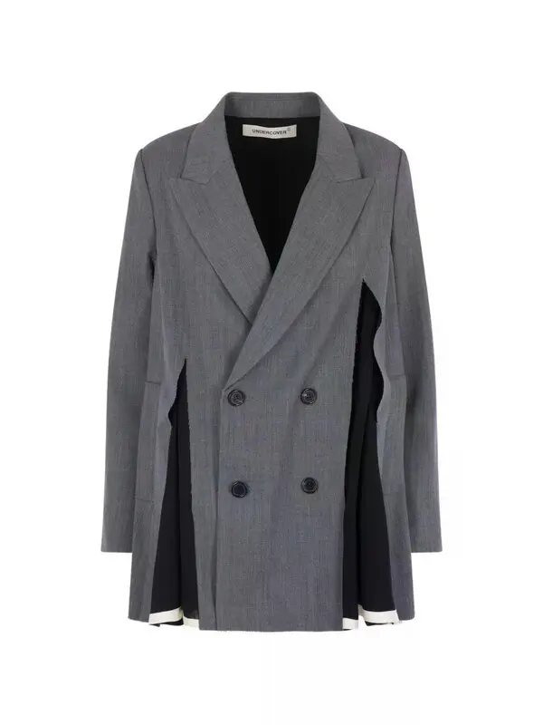 Undercover Deconstructed Double-breasted Blazer - Grey