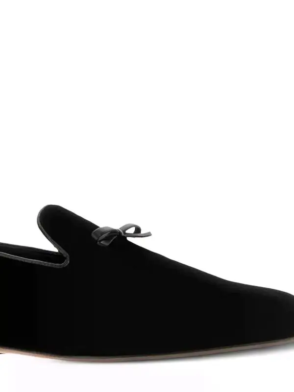 TOM FORD Bow-detail Velvet Loafers