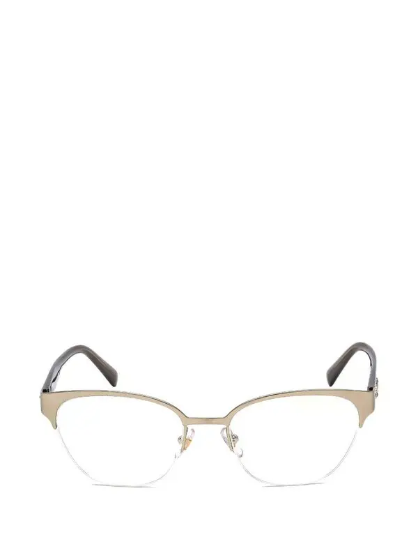 Versace Cat Eye Frame Eyeglasses - Brown