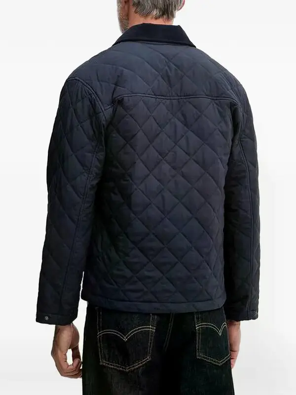 BENETTON Quilted Corduroy Collar Jacket