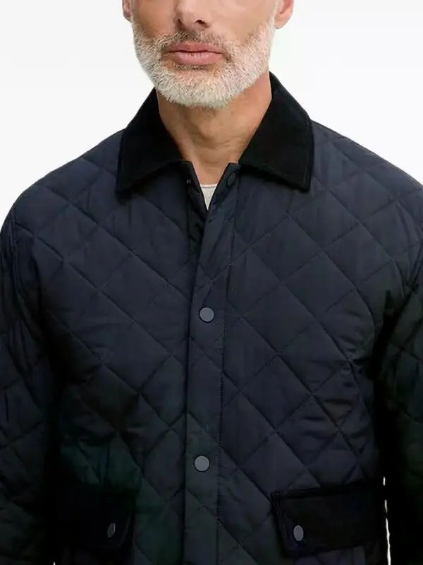 BENETTON Quilted Corduroy Collar Jacket