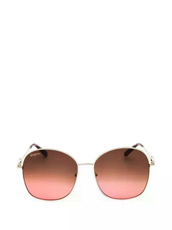 FERRAGAMO Round-frame Sunglasses - Gold