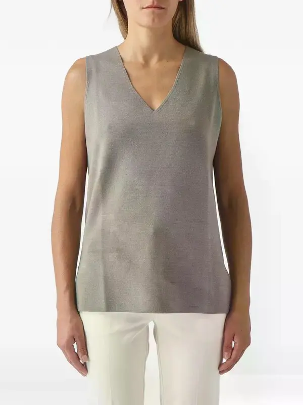 GRAN SASSO V-neck Knitted Top