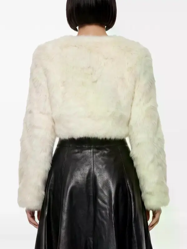 THELAURENT Faux-fur Cropped Jacket