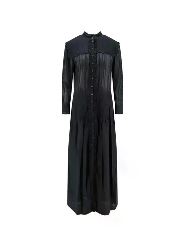 MARANT ETOILE Lonie Ruffled Maxi Dress - Black