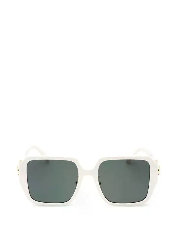 Versace Oversized Frame Medusa Plaque Sunglasses - White