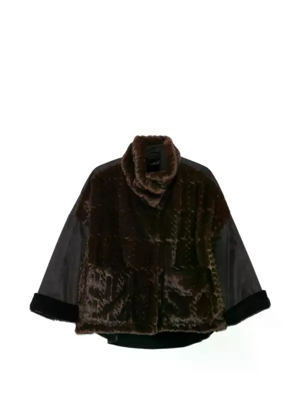 COLLECTION PRIVEE? Faux-fur Panelled Parka