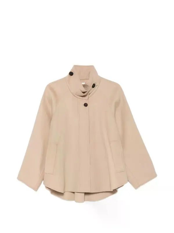 MABRUN Fiorina Buttoned-collar Flared Jacket