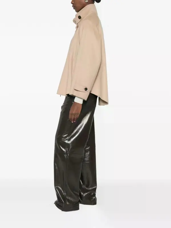 MABRUN Fiorina Buttoned-collar Flared Jacket