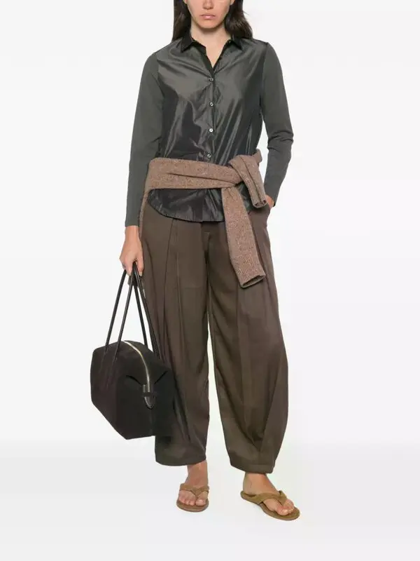 WHYCI Panelled Long-sleeve Shirt