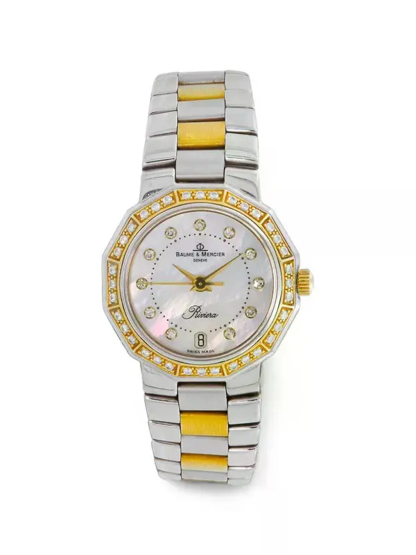 Baume & Mercier Riviera 25mm Diamond Watch - White