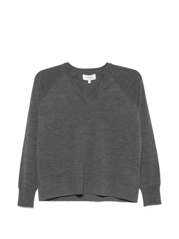 PSOPHIA V-neck Raglan Sleeve Sweater