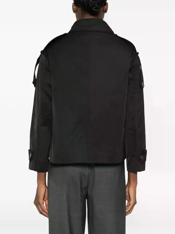 PSOPHIA Double-breasted Shoulder-epaulette Jacket
