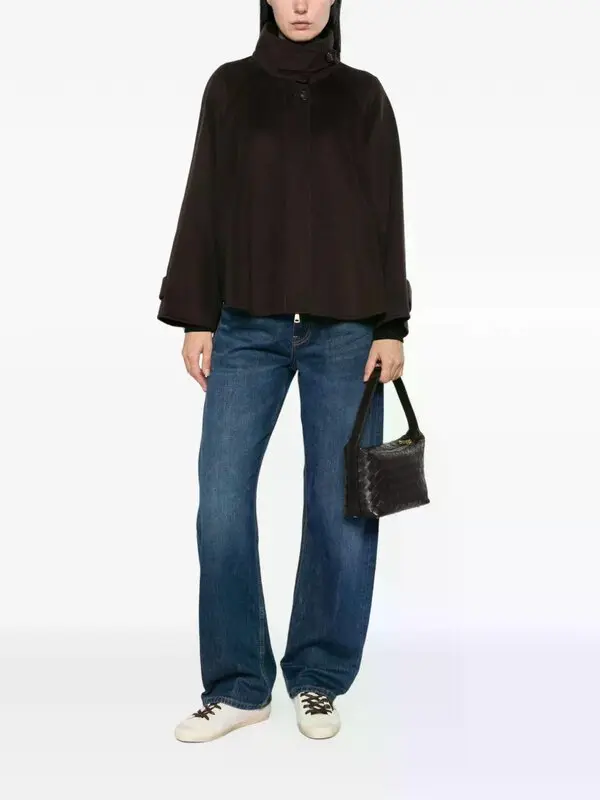 MABRUN High-neck Flared Coat
