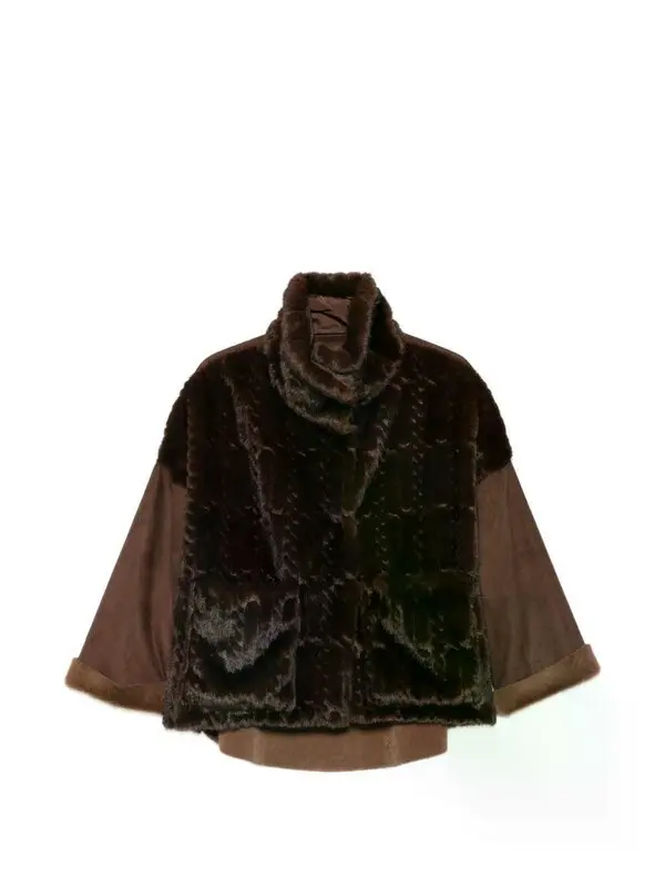 COLLECTION PRIVEE? Panelled Parka - Brown