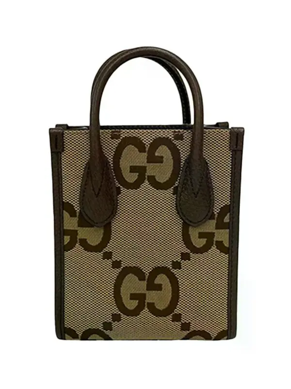 Gucci 2016-2026 Mini Jumbo Gg Canvas Web Satchel