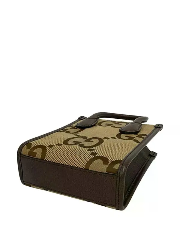 Gucci 2016-2026 Mini Jumbo Gg Canvas Web Satchel