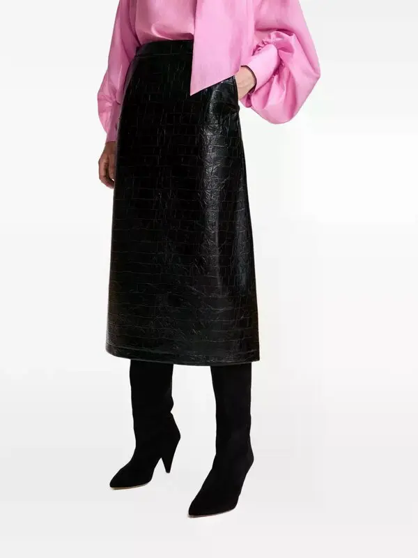 Essentiel Antwerp Kind Crinkled-effect Midi Skirt