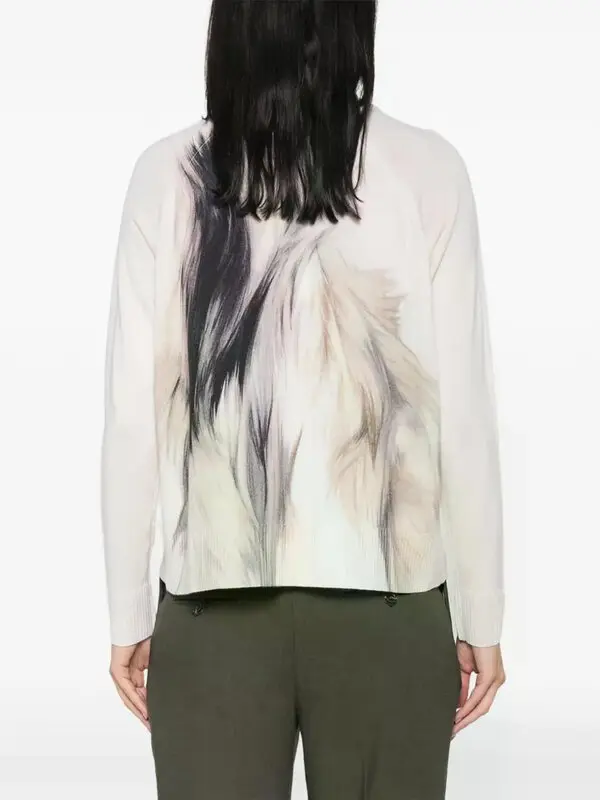 PSOPHIA Graphic Print Raglan Sleeve Sweater