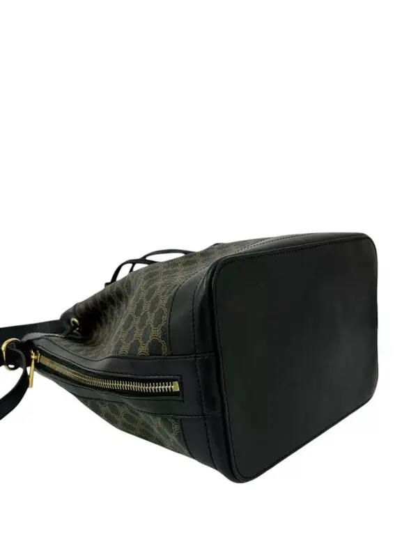 Celine 1998 Macadam Coated Canvas Bucket Bag