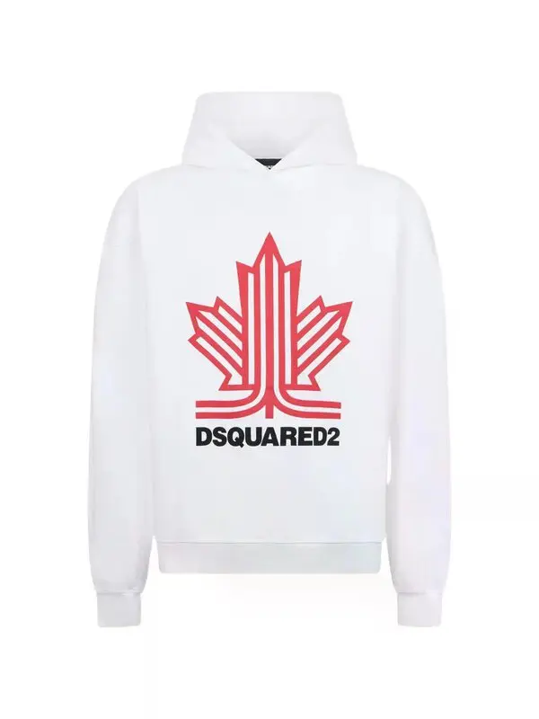 Dsquared2 Ski Leaf Graphic-print Cotton Hoodie