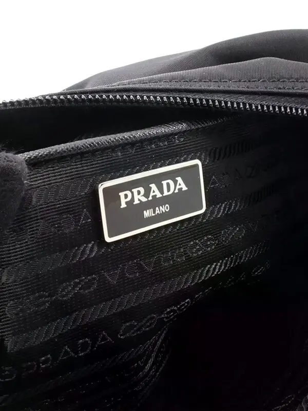 Prada Tessuto Zip Top Crossbody Bag With Pouch